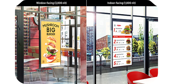 Samsung 55" OM55N-DS Full HD Double-Sided Window Display Panel LN135539 ...