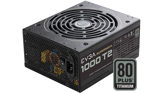 EVGA SuperNOVA T2 1000 Watt Titanium Modular PSU/Power Supply LN69316 ...