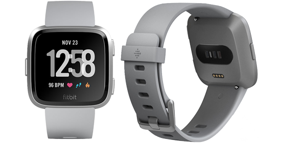 Fitbit Versa Smart Watch Activity Tracker Grey/Silver LN89277 ...