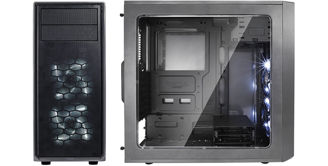 Fractal Design Focus G Gunmetal Grey Mid Tower Case with Window LN82942 ...