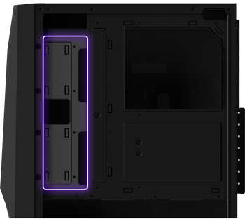FSP CMT195A ARGB Tempered Glass Mid Tower Case with 4x 120mm ARGB Fans ...