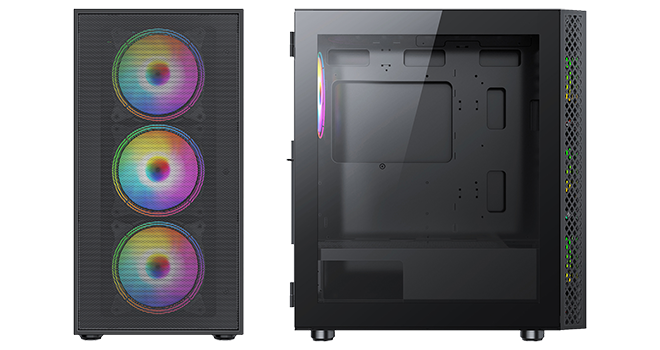 GameMax Icon Mesh Micro ATX Gaming Case LN126773 - GMX-ICON-M | SCAN UK