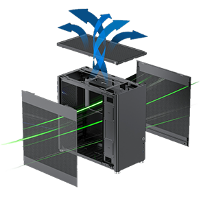 GameMax Meshbox Mid Tower Black PC Gaming Case LN134522 - GMX-MESHBOX-B ...