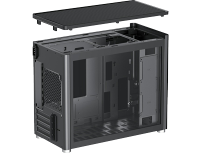 GameMax Spark Black Gaming Cube mATX PC Case LN127876 - GMX-SPARKBLK ...