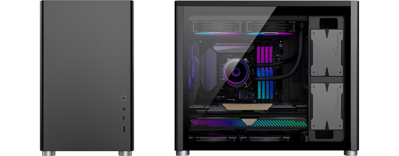 GameMax Spark Black Gaming Cube mATX PC Case LN127876 - GMX-SPARKBLK ...