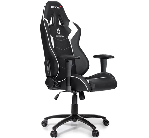 AKRacing Team Dignitas Edition Max Gaming Chair in Black/White PU ...