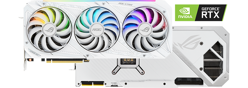 ASUS NVIDIA GeForce RTX 3090 24GB ROG Strix White Ampere Graphics Card ...
