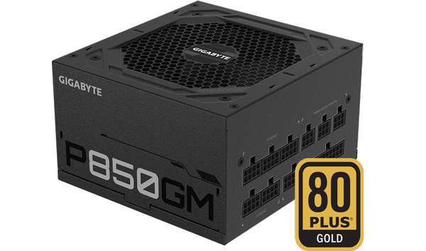 Gigabyte P850GM 850 Watt Fully Modular 80+ Gold PSU/Power Supply ...