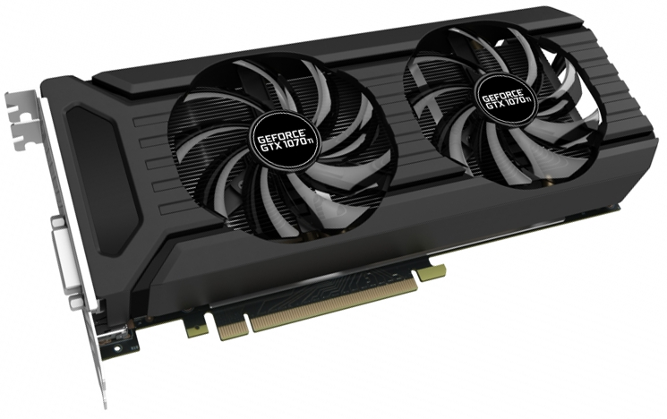 Palit NVIDIA GeForce GTX 1070 Ti 8GB DUAL Graphics Card LN85381 ...