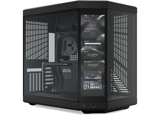 Hyte Y70 Touch Dual Chamber Black Mid Tower PC Case LN142225 - CS-HYTE ...