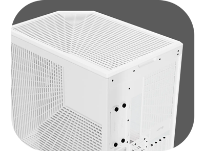 Hyte Y70 Touch Dual Chamber Snow White Mid Tower PC Case LN142226 - CS ...