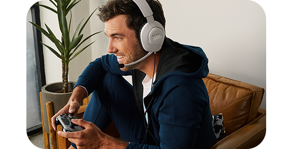 JBL Quantum 100P Wired Gaming Headset PC/Console - White/Blue LN138823 ...