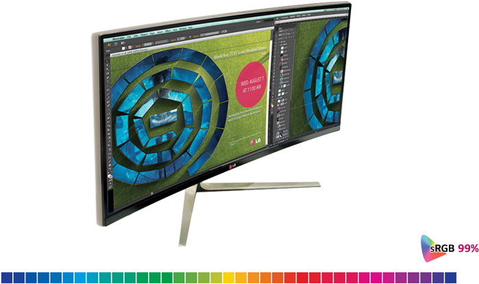 34 inch LG 34UC97 LED - Curved 4K IPS Monitor LN63042 | SCAN UK