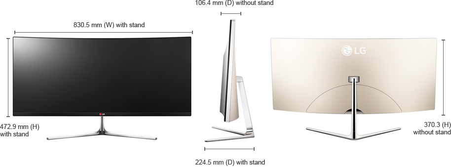 34 inch LG 34UC97 LED - Curved 4K IPS Monitor LN63042 | SCAN UK