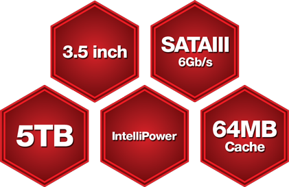 Western Digital 5TB Red Pro NAS Hard Drive LN66752 - WD5001FFWX | SCAN UK