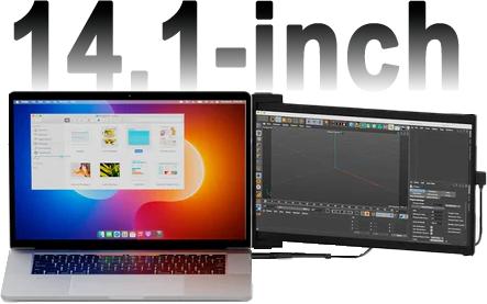 14.1" Mobile Pixels DUEX MAX Portable FHD Monitor USB-C PC/MAC LN139073 ...