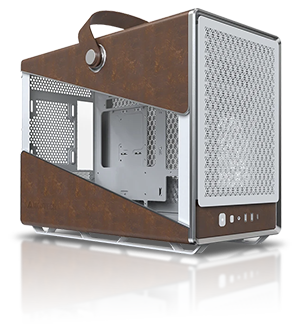 Montech Heritage White Tempered Glass/Leather MicroATX Case LN153100 ...