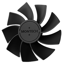 Montech RX120 PWM Black 120mm Reversible ARGB Case Fan LN140871 - RX120 ...