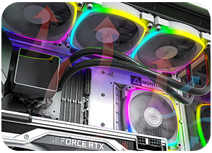 Montec RX120 PWM White 120mm Reversible ARGB Case Fan LN140872 - RX120 ...