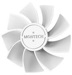 Montec RX120 PWM White 120mm Reversible ARGB Case Fan LN140872 - RX120 ...