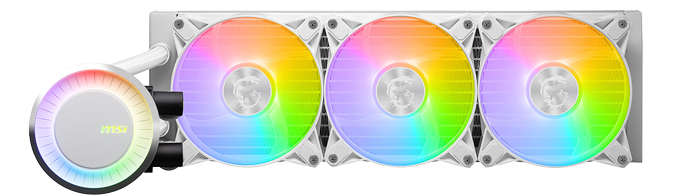 MSI MAG CORELIQUID E Series 360mm White Intel/AMD CPU Liquid Cooler LN142069 - MAG CORELIQUID ...