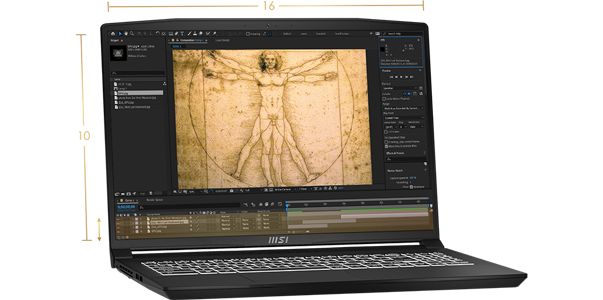 MSI Creator M16 16" QHD+ 60Hz i7 GeForce RTX 3050 Laptop LN128884 - 9S7 ...