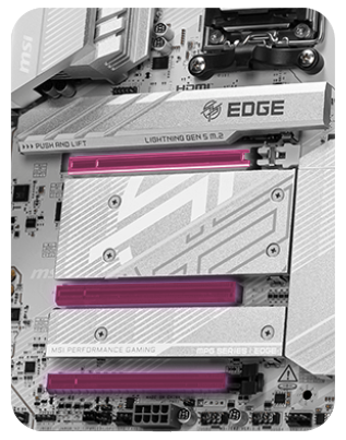 MSI MPG B850 Edge TI WiFi AM5 DDR5 PCIe 5.0 ATX Motherboard LN154200 ...