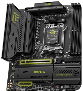 MSI MAG B850M MORTAR WIFI AM5 DDR5 PCIe 5.0 ATX Motherboard LN160846 ...