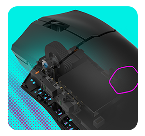 CoolerMaster MM712 Wireles/Wired Optical 30th Anniversary Gaming Mouse ...