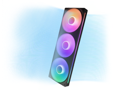 NZXT F360 RGB Core 360mm PWM Uni-body Fan Black LN147340 - RF-U36HF-B1 ...