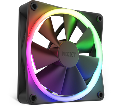 NZXT F120 RGB 120mm PWM Single High Airflow Fan Black LN128520 - RF ...
