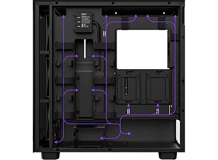 NZXT H7 Elite RGB Black Mid Tower PC Case LN135986 - CM-H71EB-02 | SCAN UK