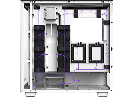 NZXT H7 Elite RGB White Mid Tower PC Case LN135987 - CM-H71EW-02 | SCAN UK