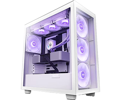 NZXT H7 Elite RGB White Mid Tower PC Case LN135987 - CM-H71EW-02 | SCAN UK
