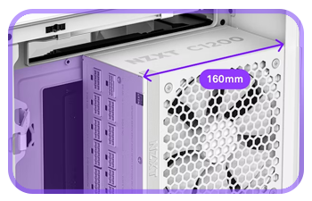 NZXT C Series 1200W White 80+ Gold ATX 3.1 Power Supply/PSU LN153009 ...