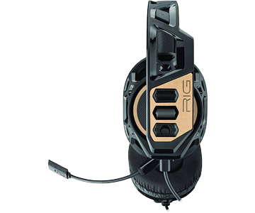 Plantronics RIG 300 Black/Gold 3.5mm 4-Pole PC/Console Gaming Headset ...