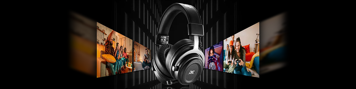 PowerColor ALPHYN AH10 Wireless/Wired PC/Console Gaming Headset Black ...
