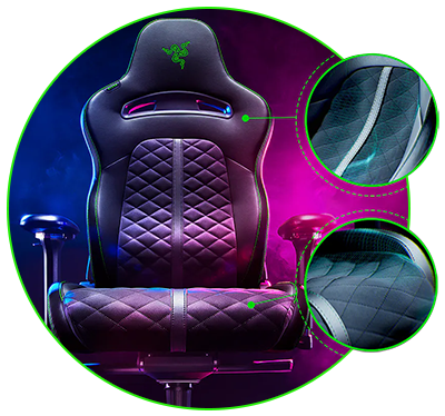 Razer Enki Adjustable Gaming Chair Black / Green LN153321 - RZ38 ...