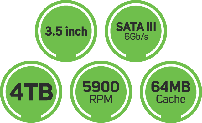 Seagate 4TB BarraCuda 4 3.5" Hard Disk Drive/HDD ST4000DM005 LN76751 ...