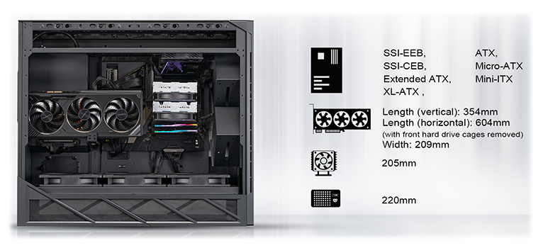 SilverStone ALTA F2 ATX Super Tower Chassis LN142774 - SST-ALF2B-G ...