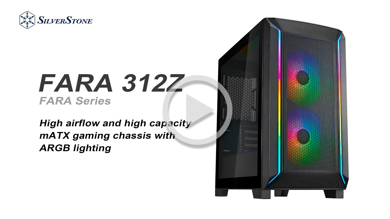SilverStone FARA 312Z Tempered Glass Micro-ATX PC Case LN131428 - SST ...