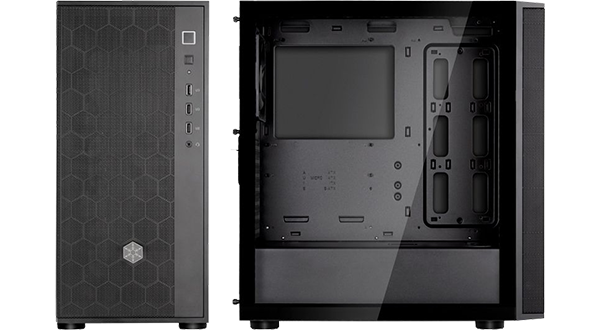 SilverStone FARA R1 V2 Mid Tower Case with Tempered Glass White ...