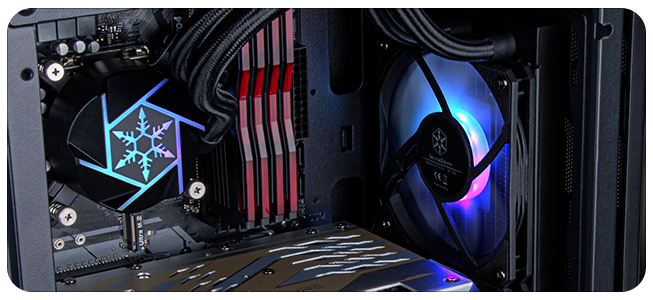 SilverStone 240mm VIDA 240 SLIM ARGB Intel/AMD CPU Liquid Cooler ...