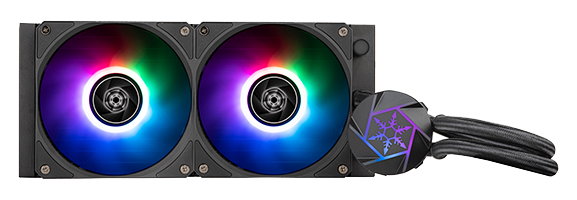 SilverStone 240mm VIDA 240 SLIM ARGB Intel/AMD CPU Liquid Cooler ...