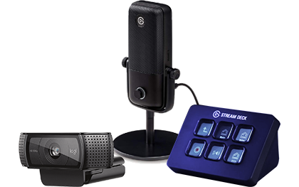Elgato Wave:1 Microphone, Logitech C920 HD Pro Webcam & Elgato Stream ...