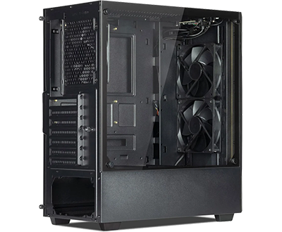 Tecware Nexus Evo RGB Black Mid Tower Tempered Glass PC Gaming Case ...