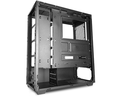 Tecware Nexus Evo RGB Black Mid Tower Tempered Glass PC Gaming Case ...