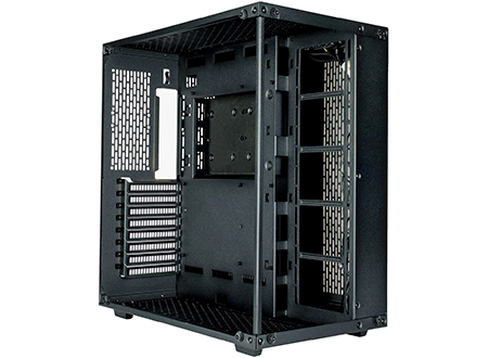 Tecware VXR Dual Chamber Mid Tower Black Tempered Glass Case LN105295 ...