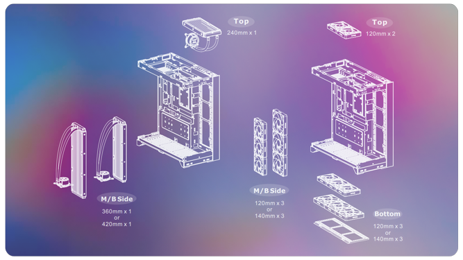 Thermaltake CTE E550 TG Gravel Sand Mid Tower Tempered Glass PC Gaming Case LN149819 - CA-1Z8 ...
