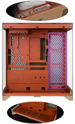 Thermaltake CTE E550 TG Gravel Sand Mid Tower Tempered Glass PC Gaming Case LN149819 - CA-1Z8 ...